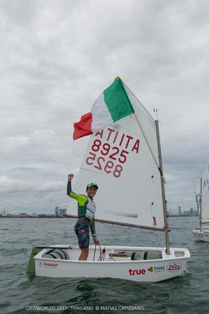 Marco Gradoni (ITA 8925) from Italy - Optimist World Championship 2017